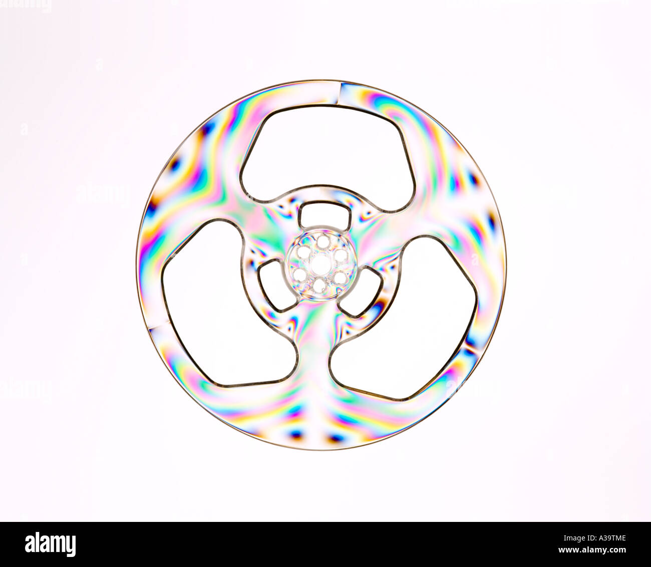 stress patterns in a plastic part Stock Photo - Alamy