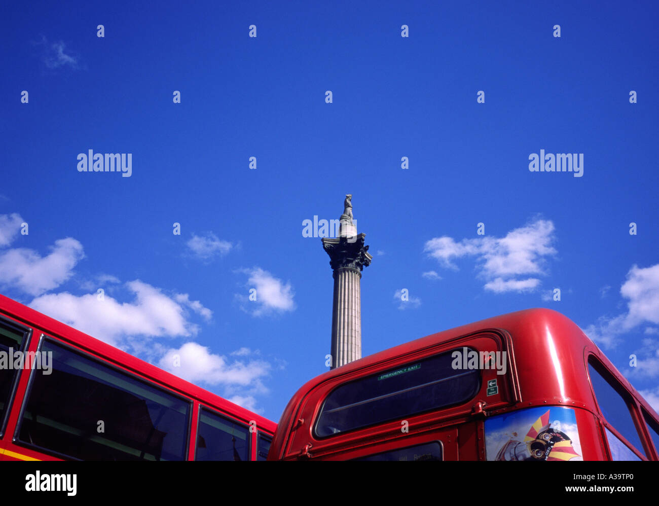 Red London Bus Trafalgar Square High Resolution Stock Photography and ...