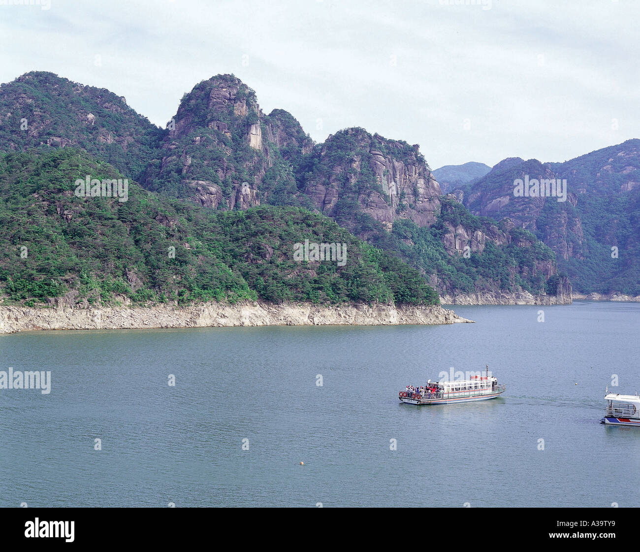 Mountain over the sea Stock Photo - Alamy