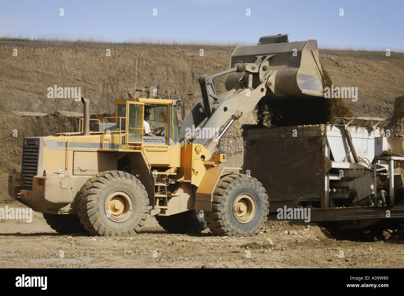 Machines hard at work Stock Photo - Alamy