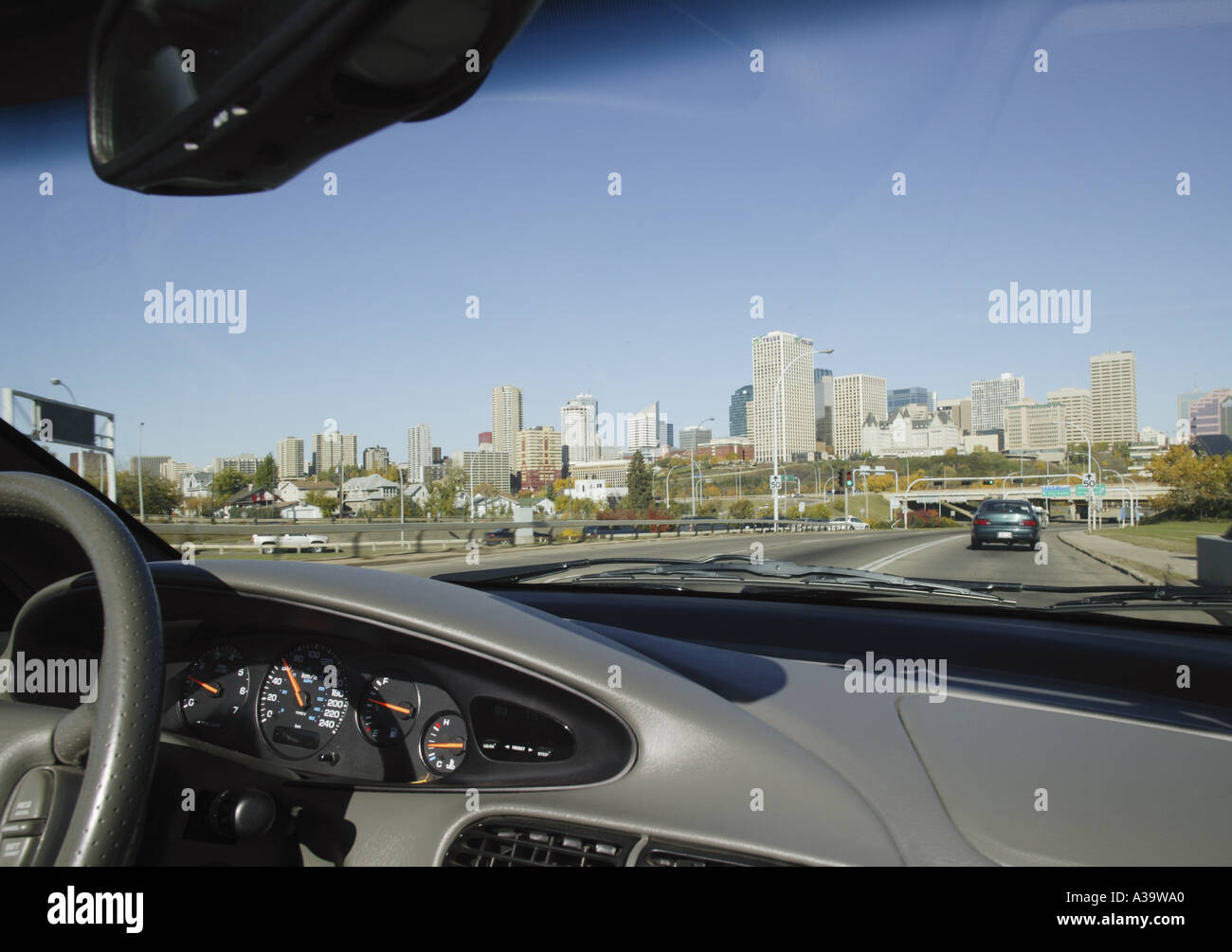 Driving down the highway Stock Photo - Alamy