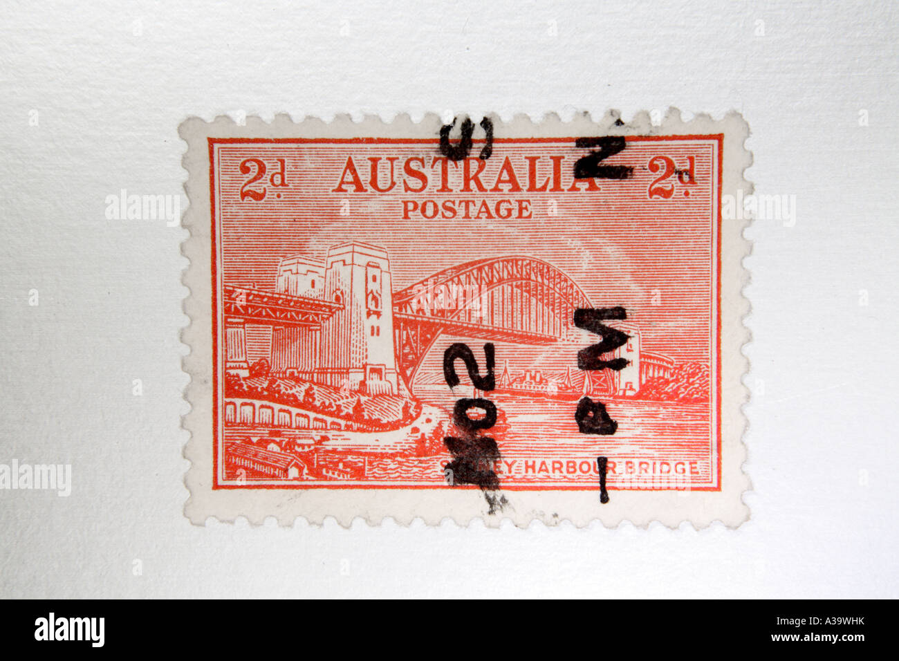 Sydney harbor australia stamp hi-res stock photography and images - Alamy