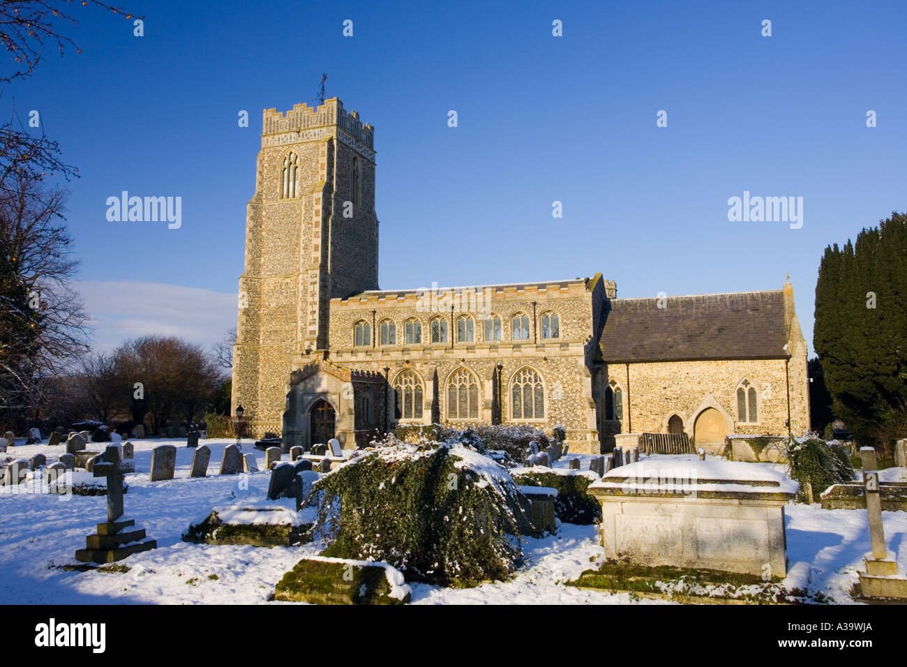 Great Barton church Stock Photo - Alamy