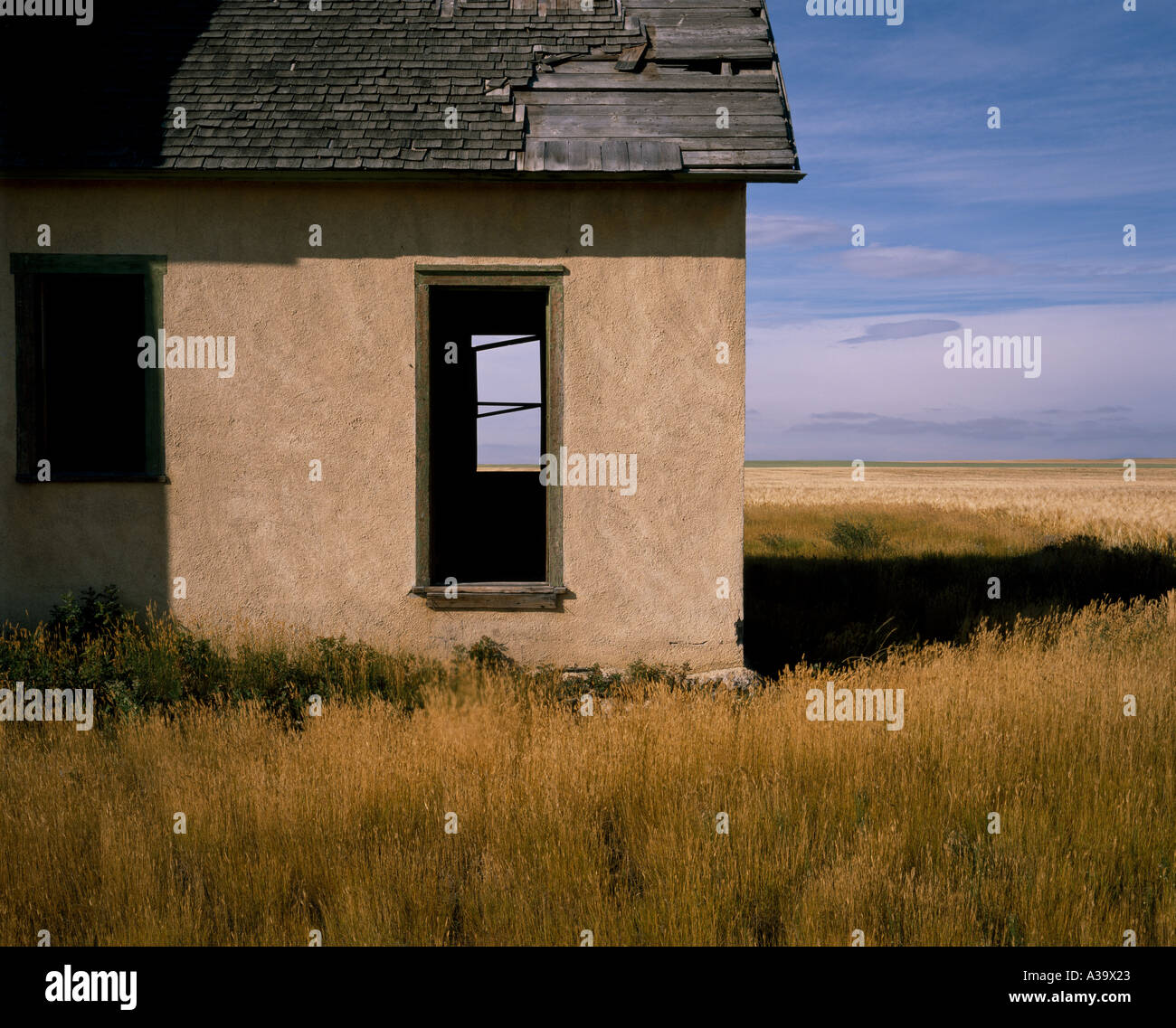 Deserted Prairie House, Midwest Stock Photo - Alamy