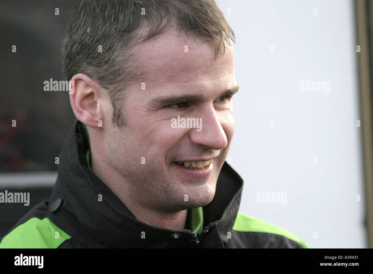 Dungannon Road Racer Ryan Farquhar smiling at the Motorcycle and ...