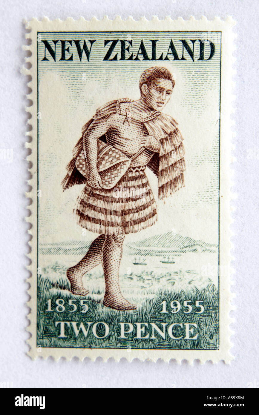 New Zealand postage stamp Stock Photo - Alamy