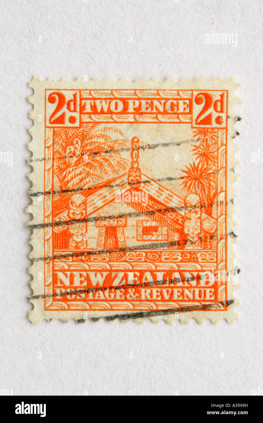 New Zealand postage stamp Stock Photo - Alamy