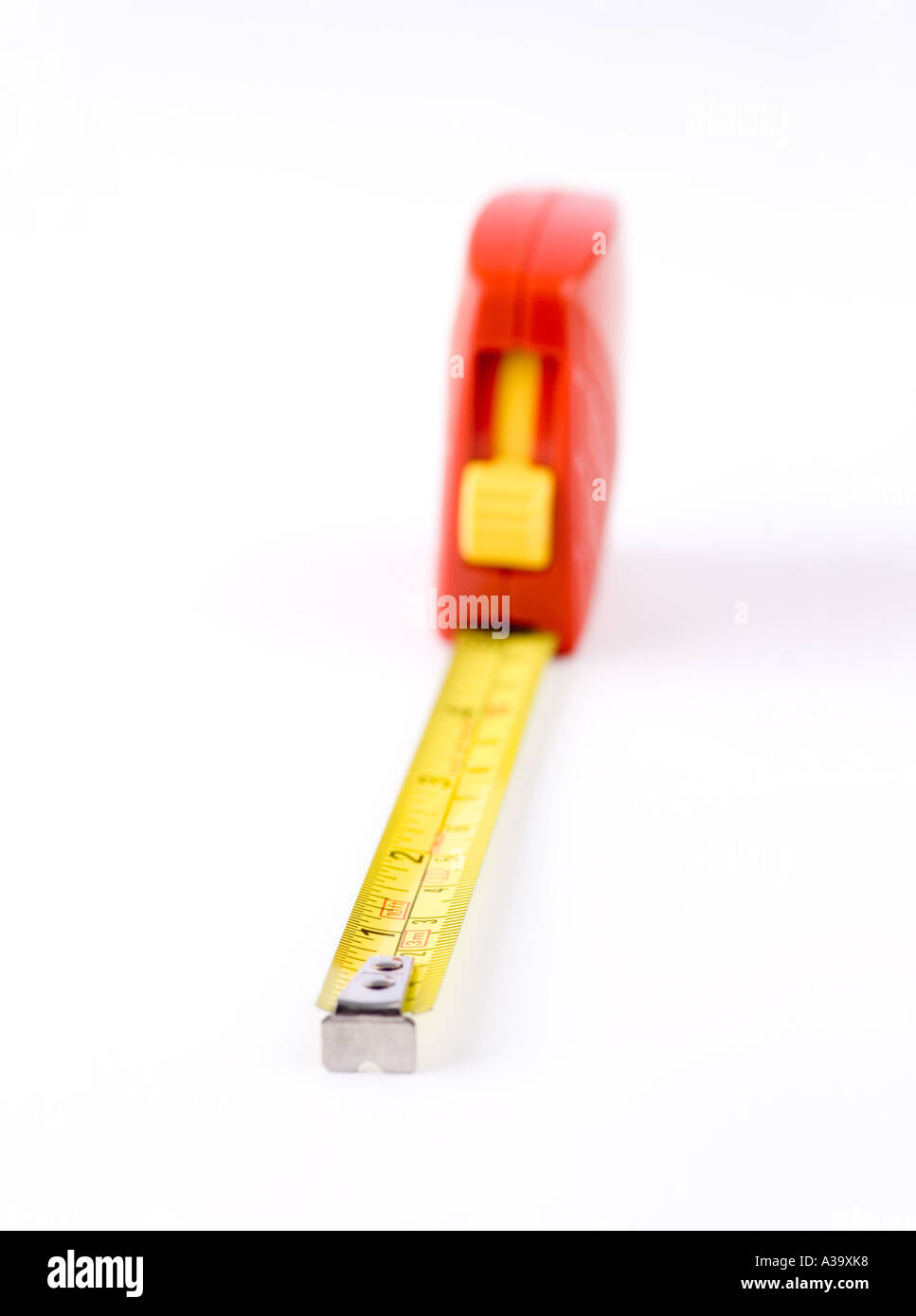 Yellow measure tape scale Cut Out Stock Images & Pictures - Alamy