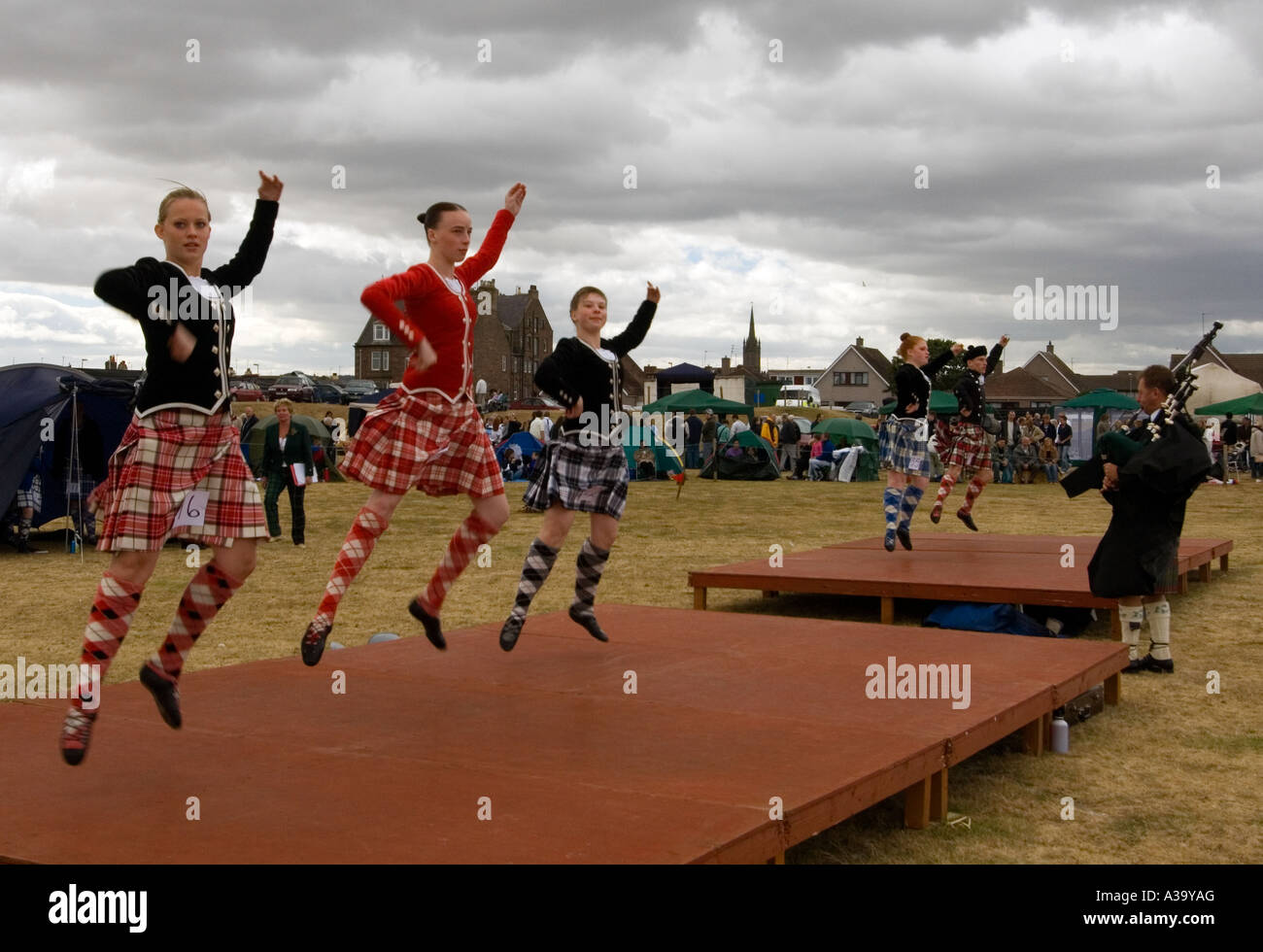 Traditional Scottish Highland Dancing Competition High Resolution Stock ...