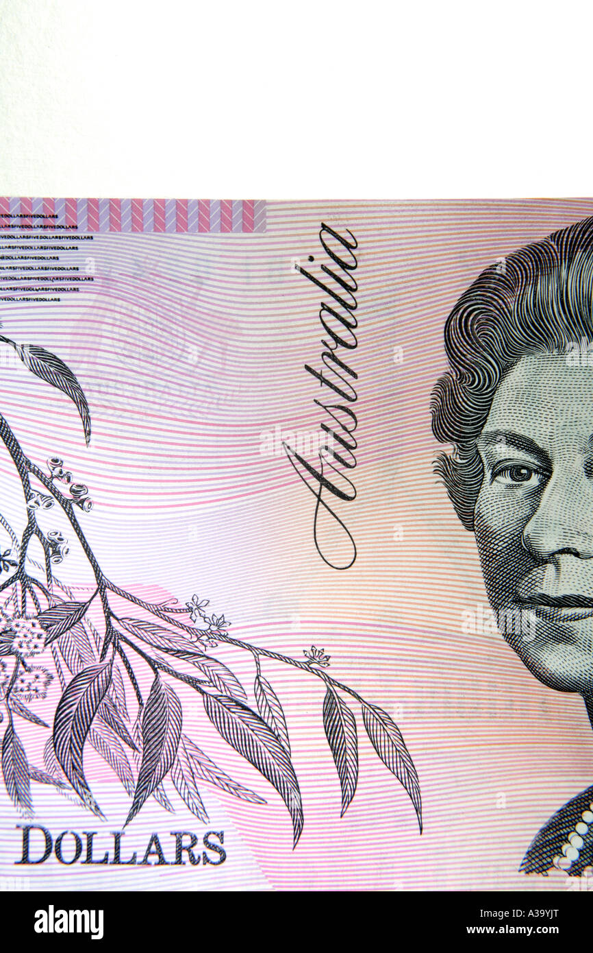 Australian $5 banknote Stock Photo - Alamy