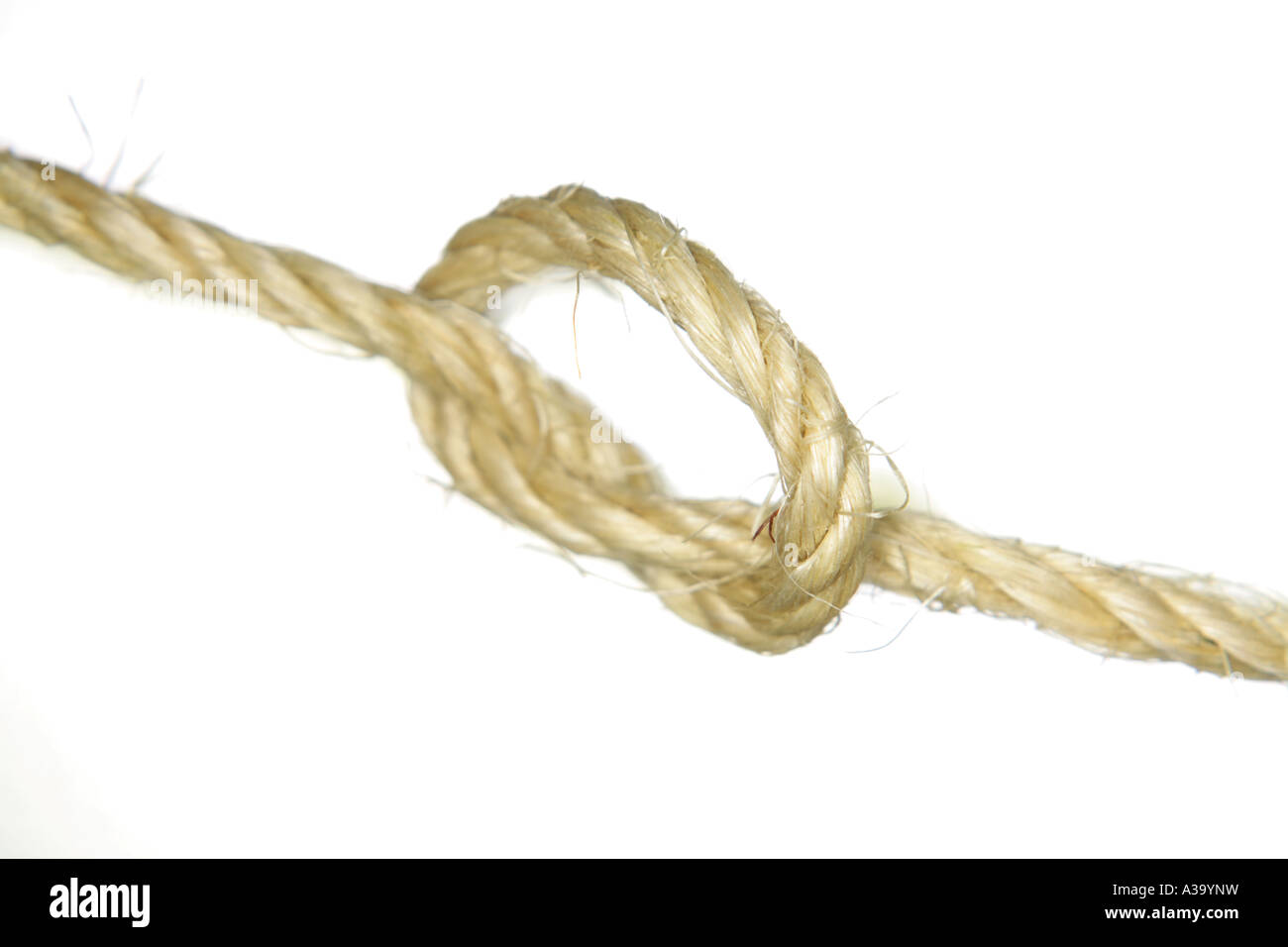 Knot in rope Stock Photo - Alamy