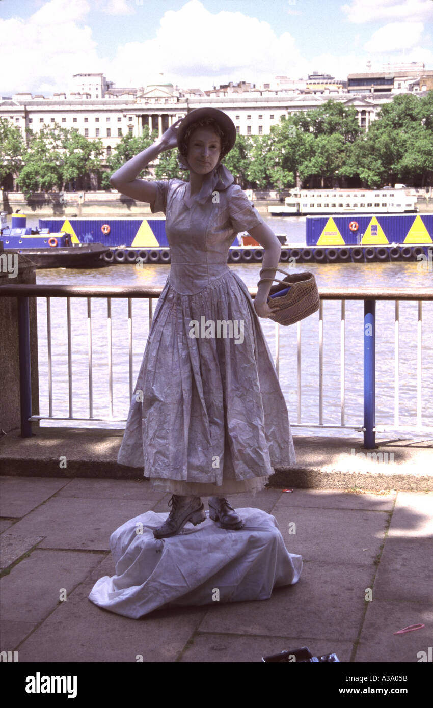 Human Statue South Bank London Stock Photo - Alamy