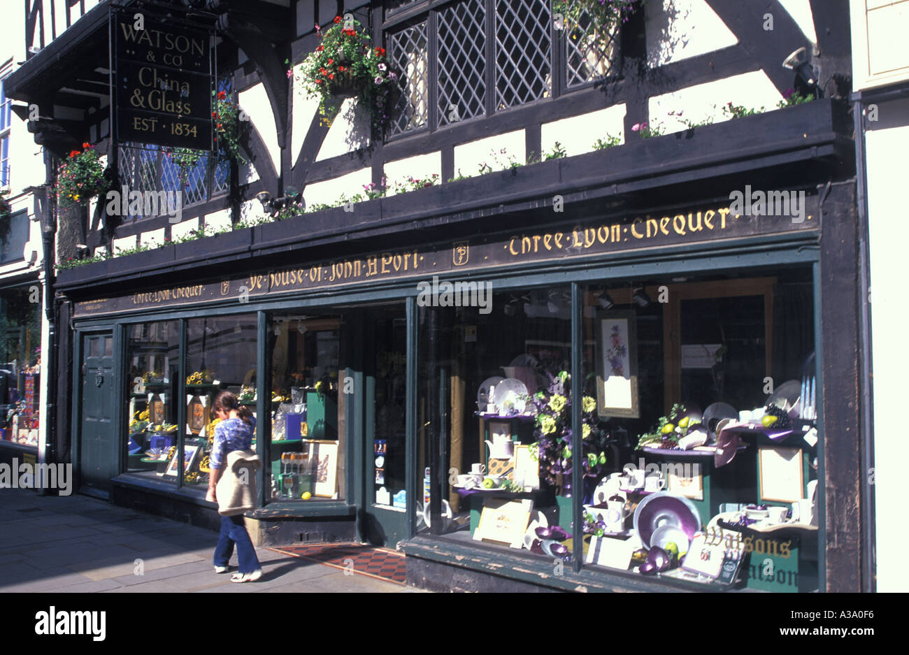 Shops Salisbury Town Centre England Stock Photo - Alamy