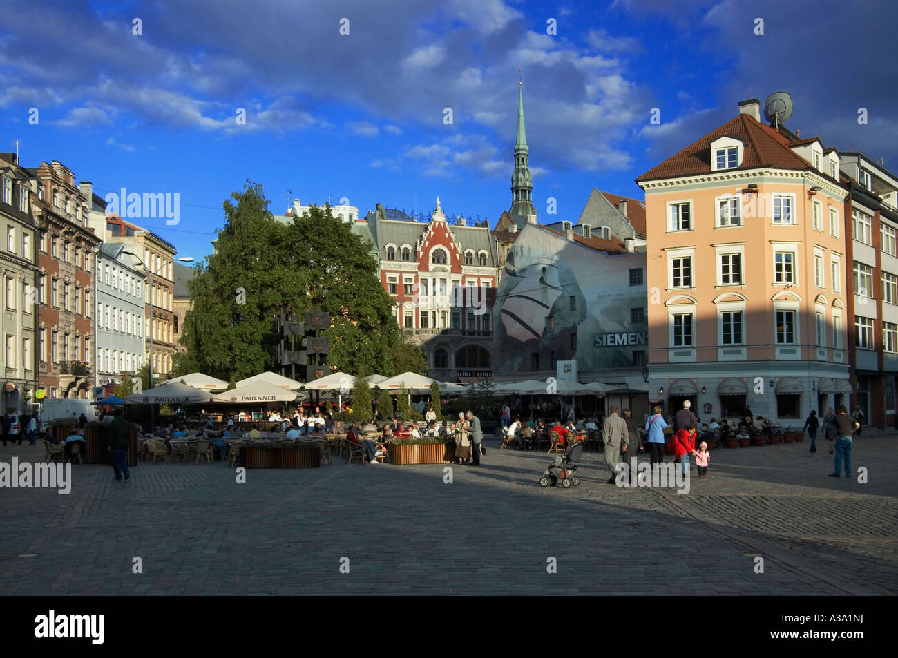 Dome Square - the heart of the Old Riga Stock Photo - Alamy
