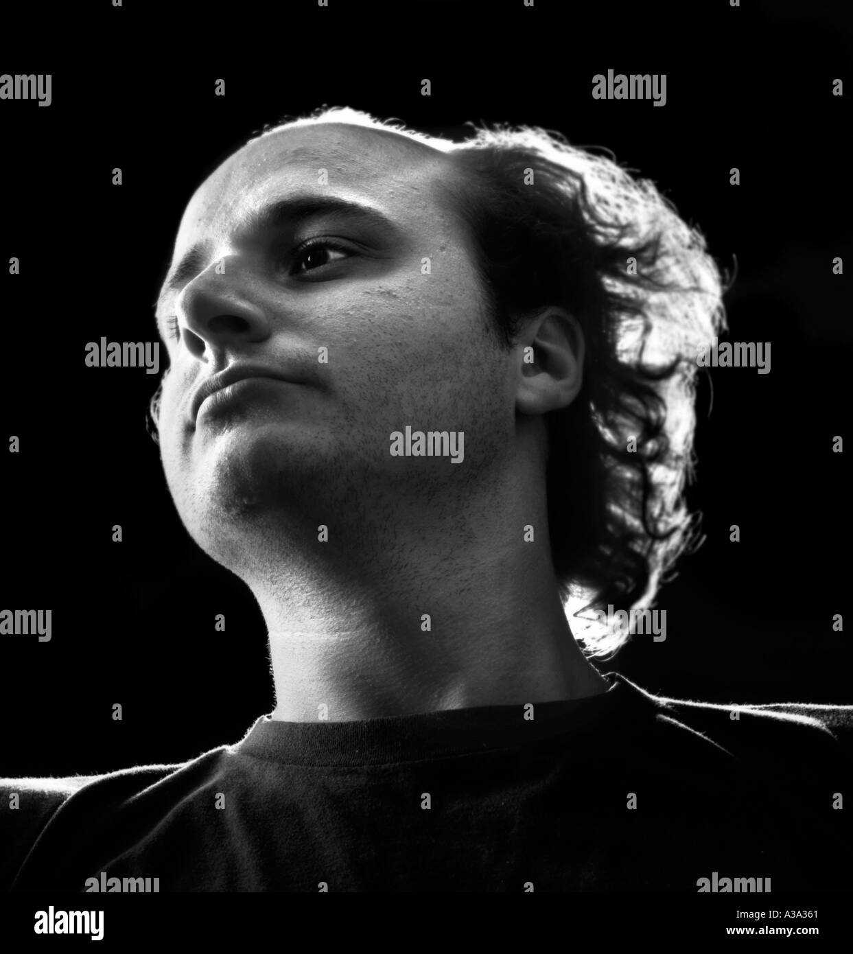 Portrait man bald head Black and White Stock Photos & Images - Alamy