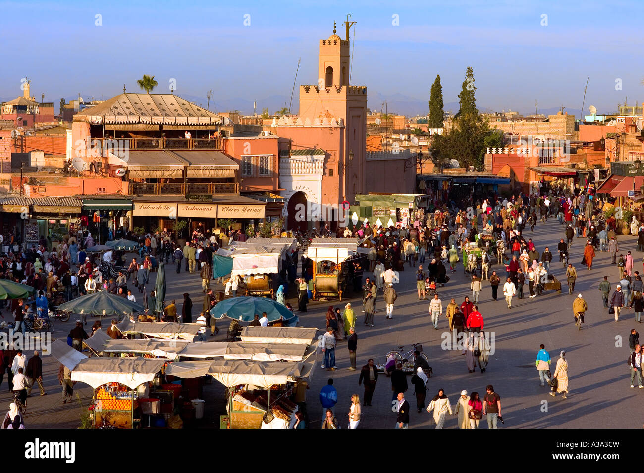 Jemaa el Fna square Marrakech Morocco Stock Photo - Alamy