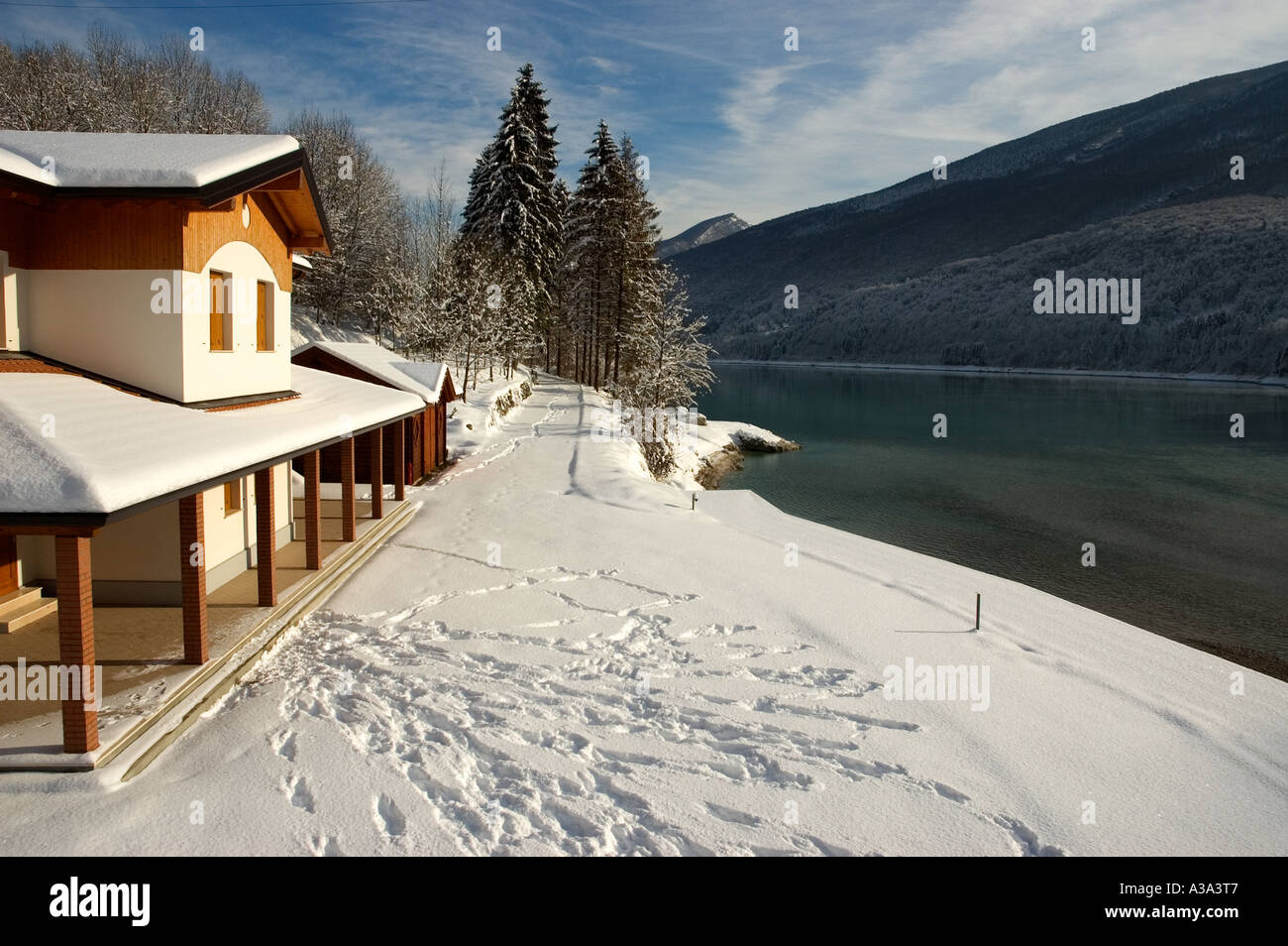 house in river of barcis lake - region of friuli venezia giulia ...
