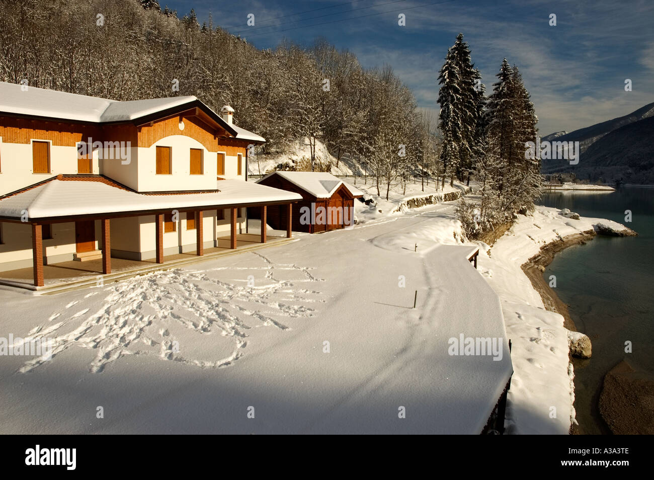 house in river of barcis lake - region of friuli venezia giulia ...
