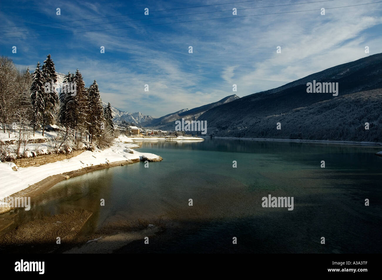 Barcis lake - region of friuli venezia giulia - pordenone - italy Stock ...