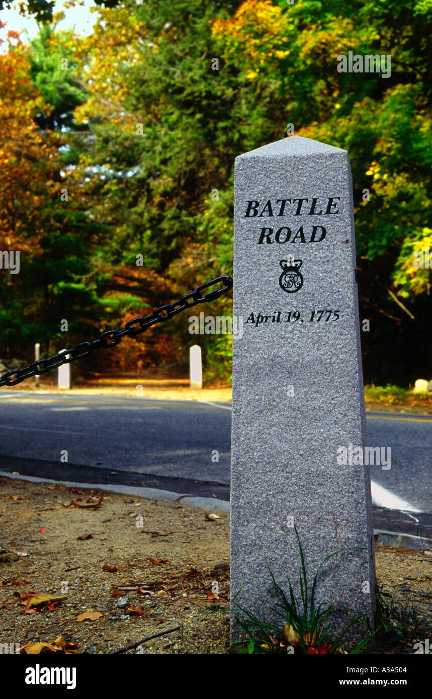 Battle Road Lexington Massachusetts USA Stock Photo - Alamy