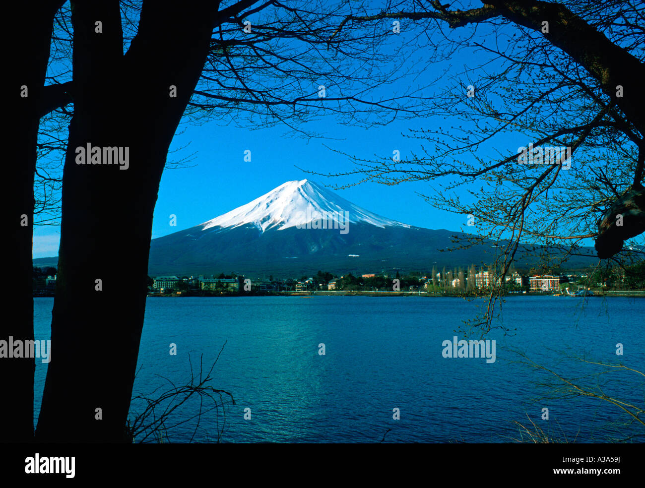 Mount Fuji Kawaguchi ko Fuji Go Ko Japan Stock Photo - Alamy