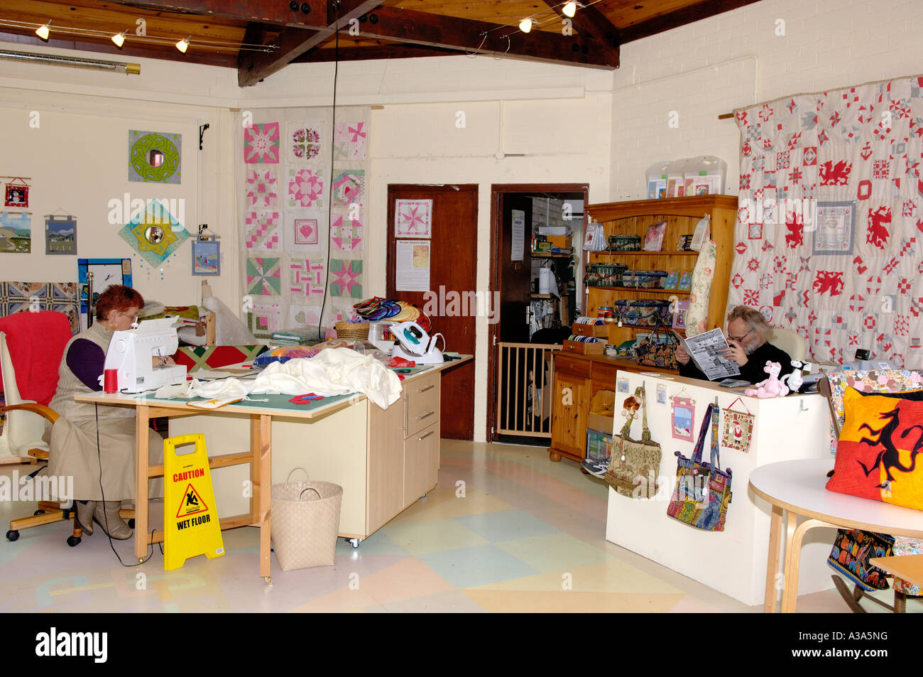 Inside the Patchwork Quilting Studio Corris Craft Centre North West ...
