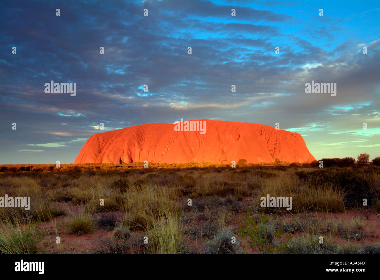 Ayers rock basking and glowing changing color colour glow glowing in ...