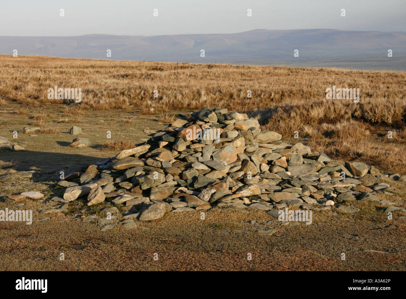 High Street's summit cairn, High Street range, Lake District, Cumbria ...