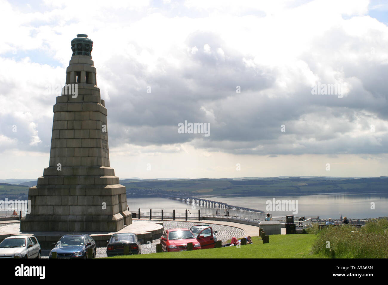 Dundee Law with river tay in background Stock Photo - Alamy