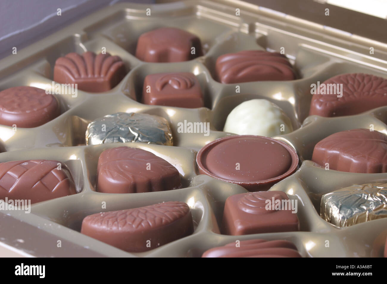 Box of chocolates Stock Photo - Alamy