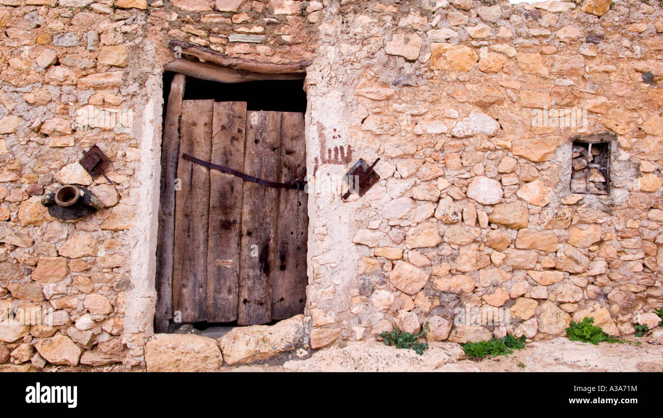 Detail of a hillside fortified Berber village Libya Stock Photo - Alamy