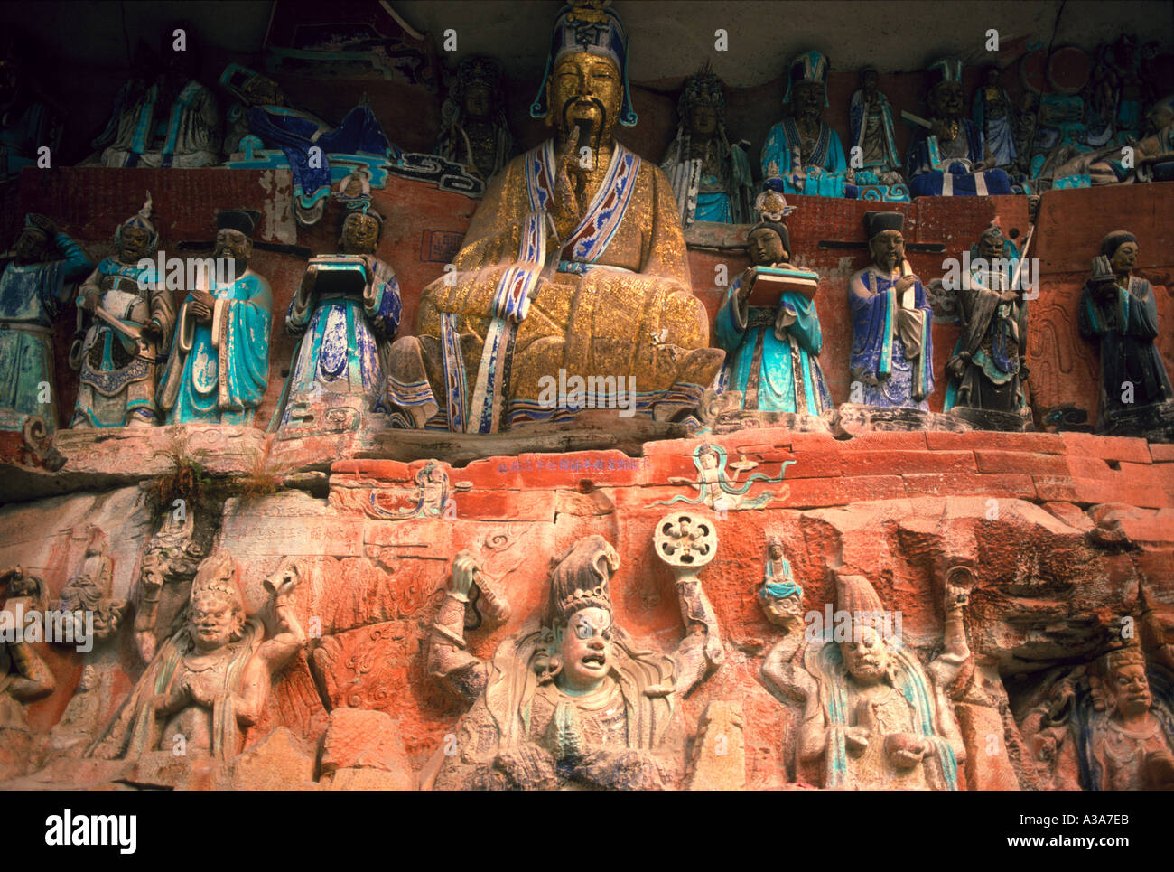 Dazu Cave Art China Stock Photo - Alamy