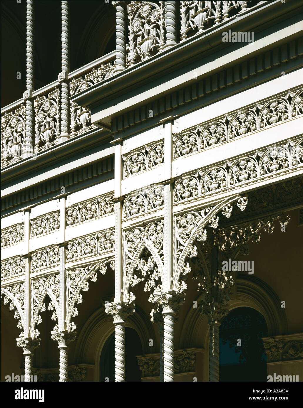 Melbourne Australia. - Detail of ironwork Stock Photo - Alamy