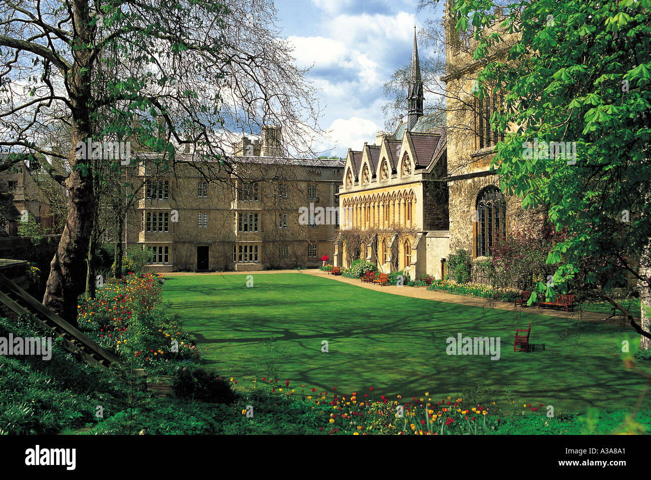 Exeter College Chapel and Masters Garden Oxford Stock Photo - Alamy