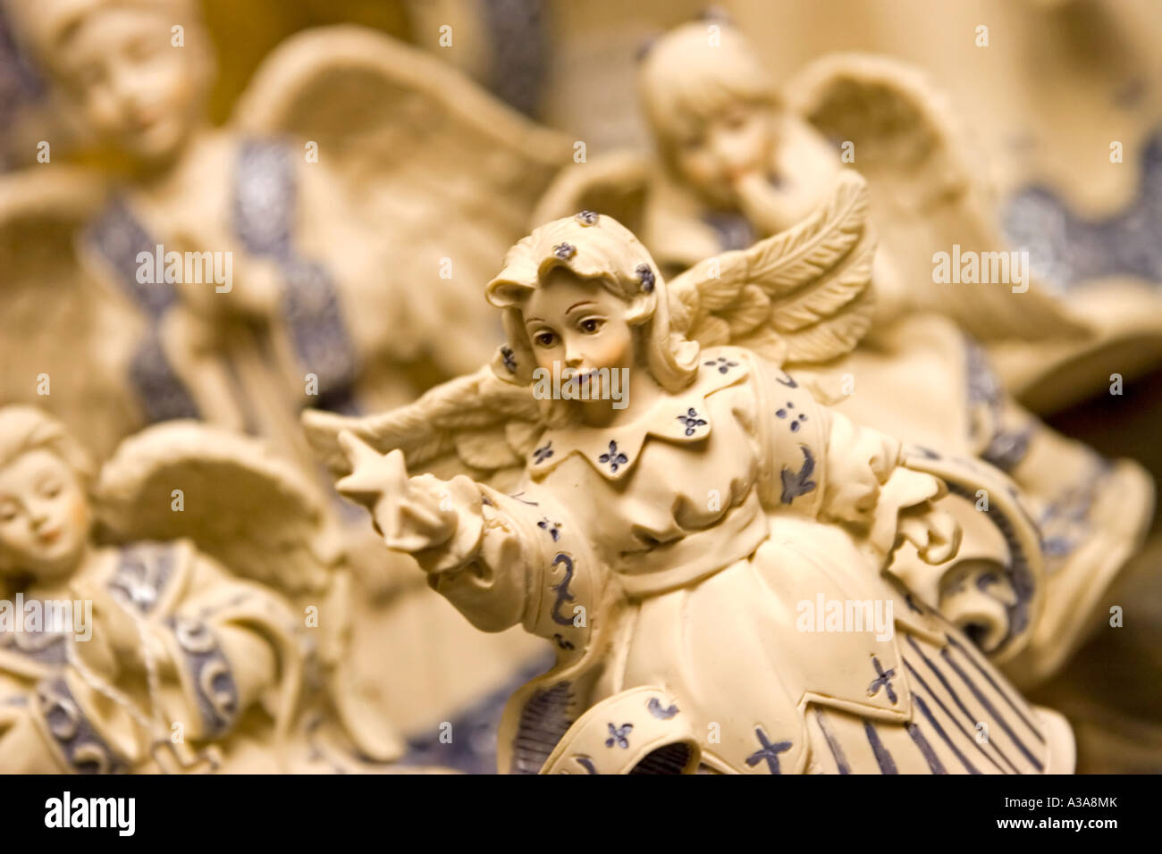 Angels with star Stock Photo - Alamy