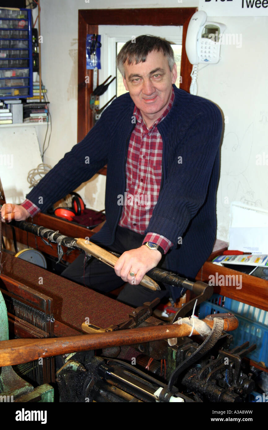 Donald John Mackay, famous Harris Tweed Producer on Island of Harris ...