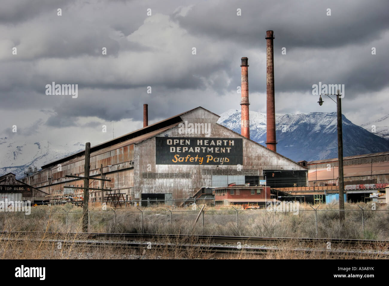 Geneva Steel Plant after closing before destruction Orem Utah Stock ...