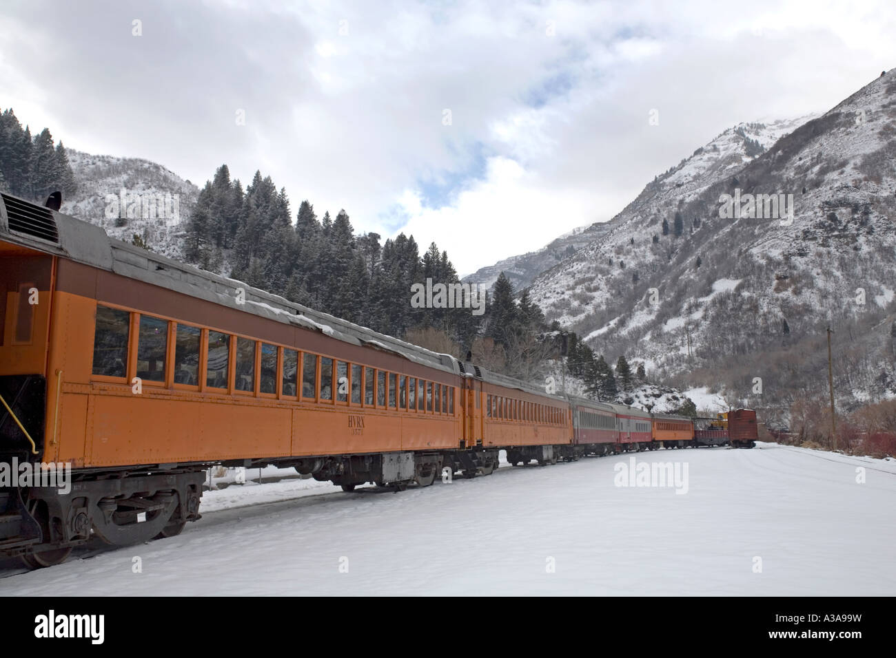 Heber Creeper train, Utah mountains Stock Photo - Alamy