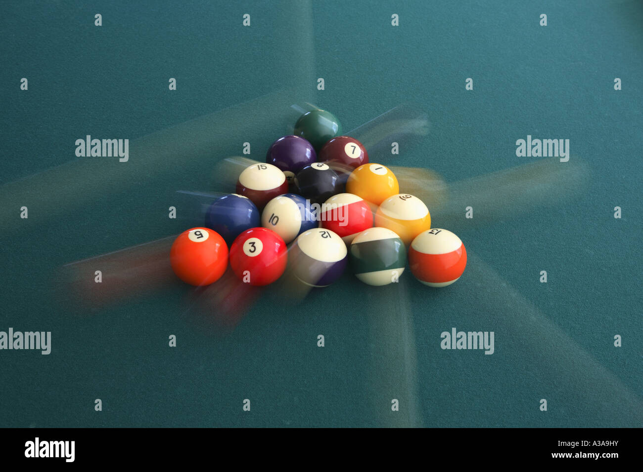 Billiard balls motion hi-res stock photography and images - Alamy