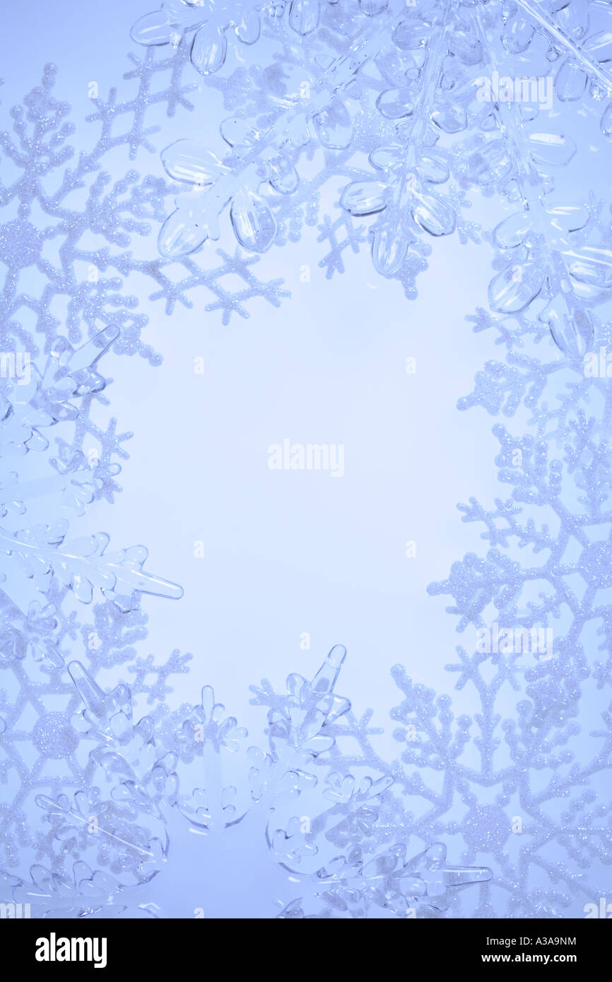 Snowflake border hi-res stock photography and images - Alamy