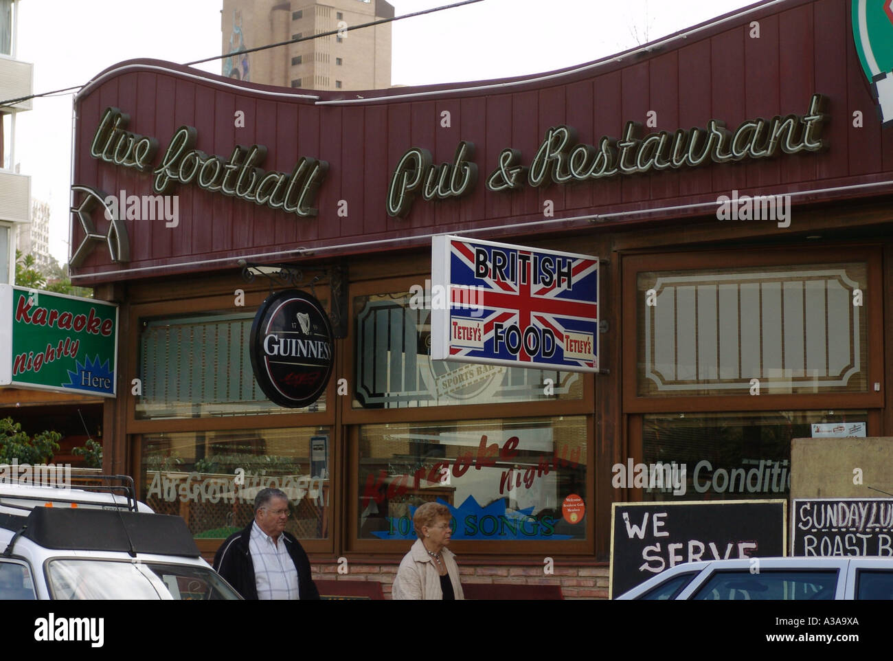 British cafe benidorm spain hi-res stock photography and images - Alamy