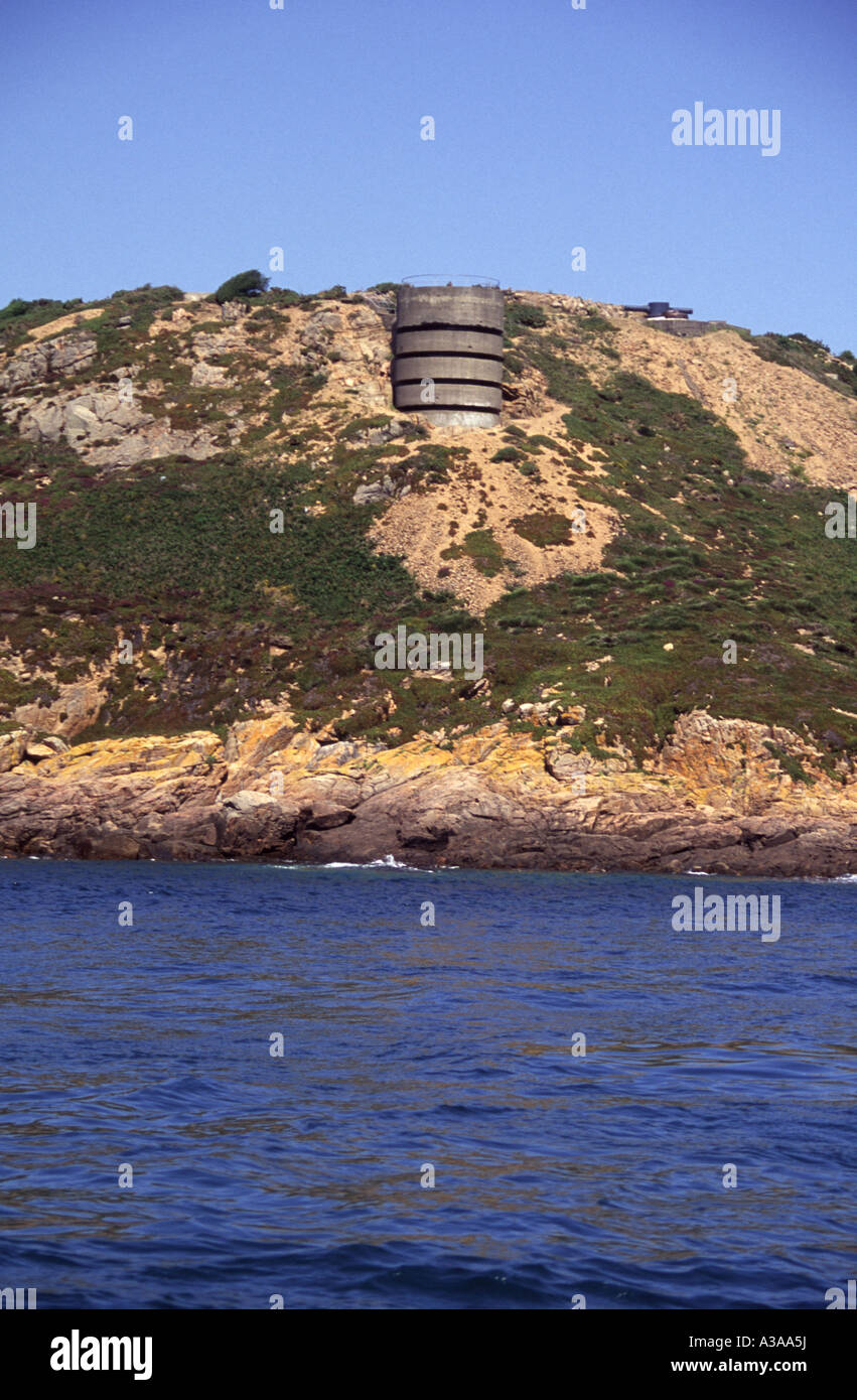 German observation tower, Noirmont, Jersey Channel Islands Stock Photo ...