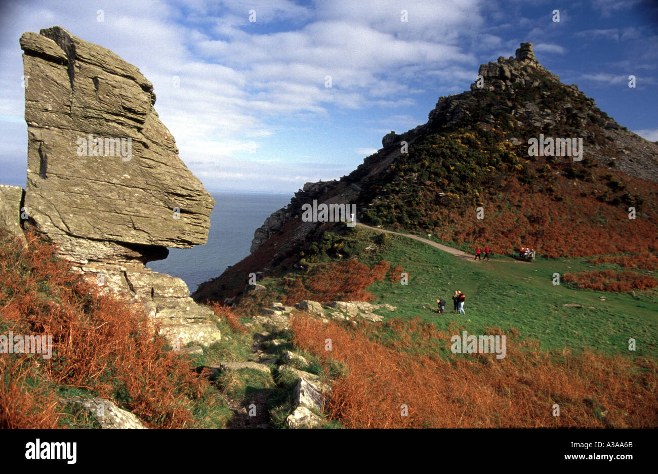 Valley of Rocks Exmoor England Stock Photo - Alamy