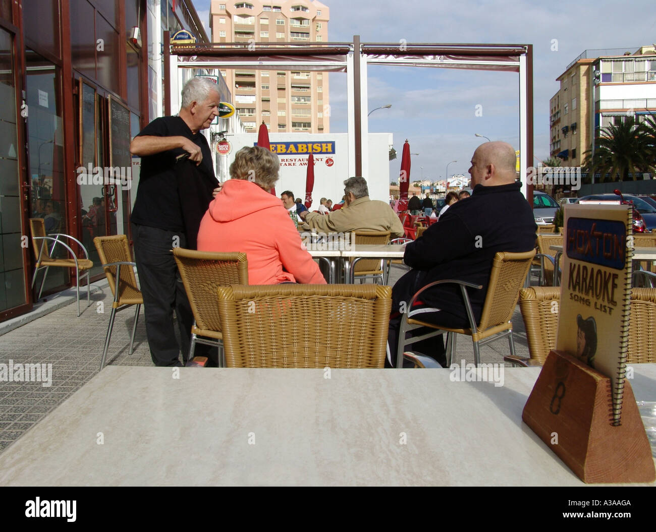 British cafe benidorm spain hi-res stock photography and images - Alamy