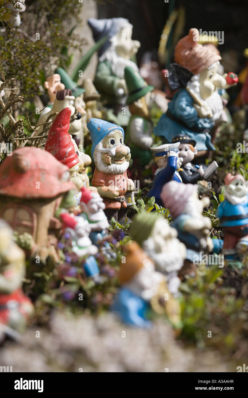 Garden gnome collection england hi-res stock photography and images - Alamy
