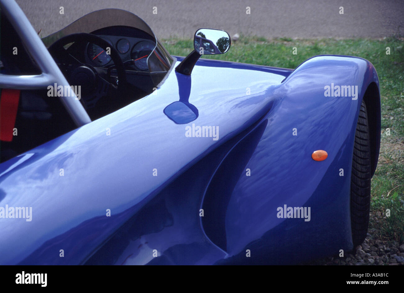 blue kitcar sportscar Stock Photo - Alamy
