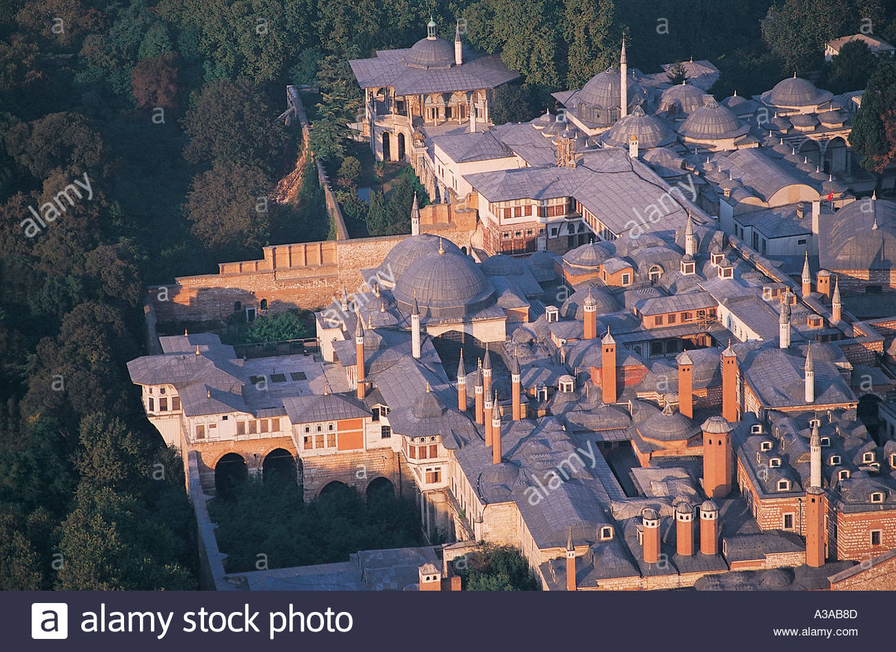 Harem Topkapi Palace aerial view Istanbul Turkey Stock Photo: 240525 ...