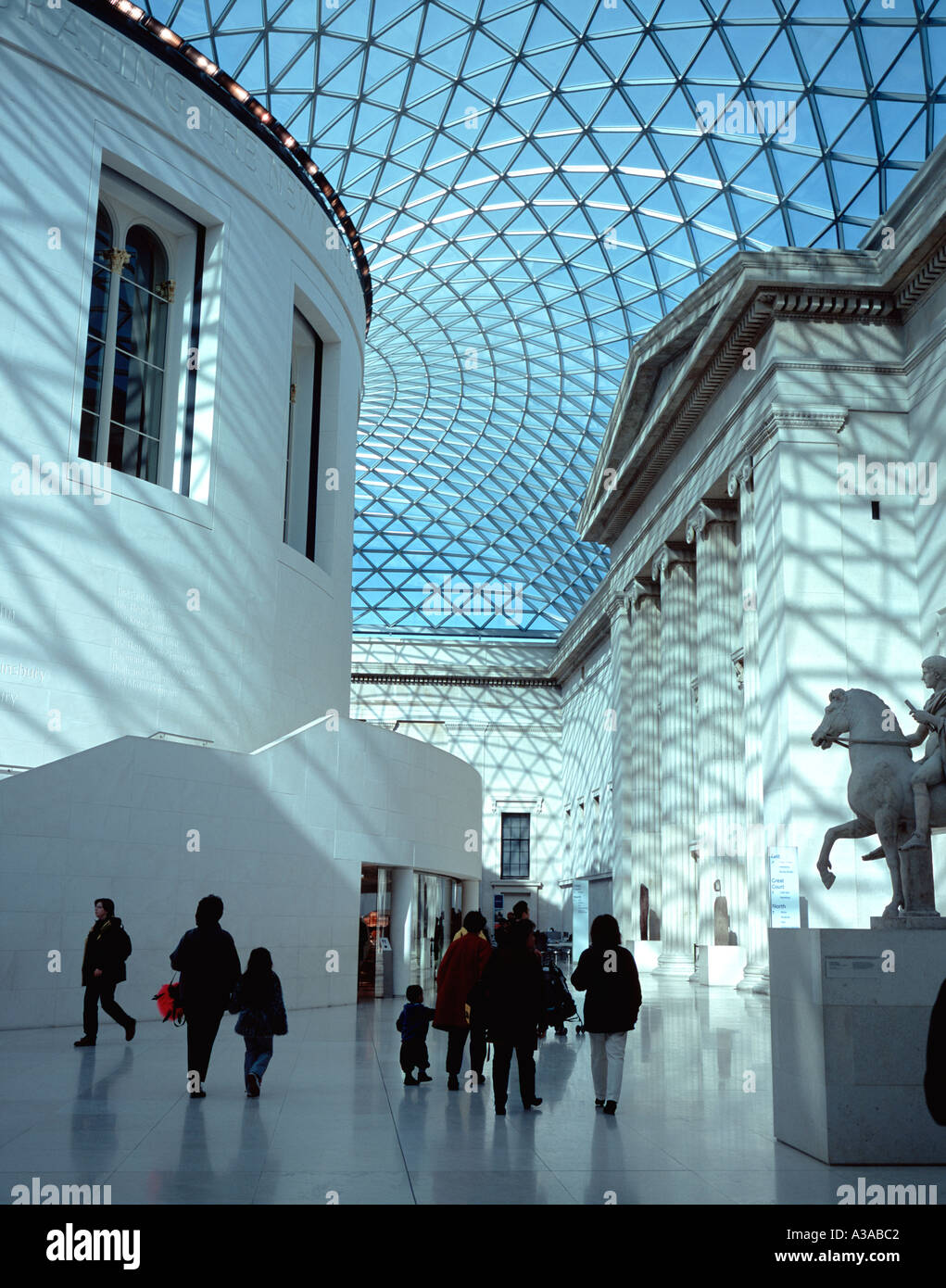 The Queen Elizabeth II Great Court at the British Museum London Stock ...