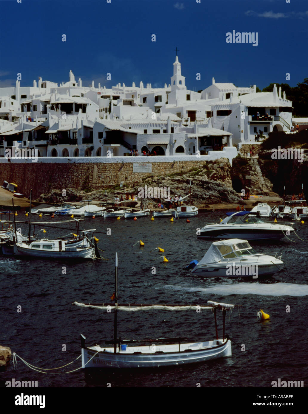 Spain Menorca Binibeca Vel Stock Photo - Alamy