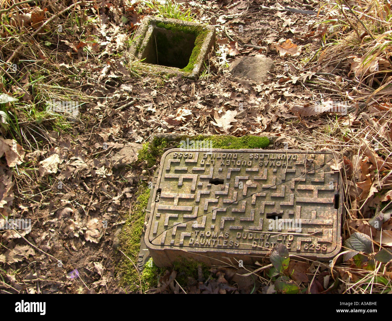 Countryside drains South Wales GB UK 2006 Stock Photo - Alamy